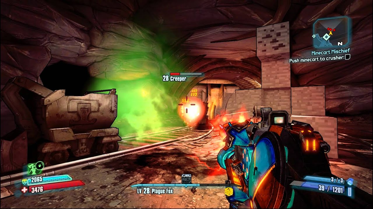 Borderlands 2 - Minecraft Easter Egg - YouTube