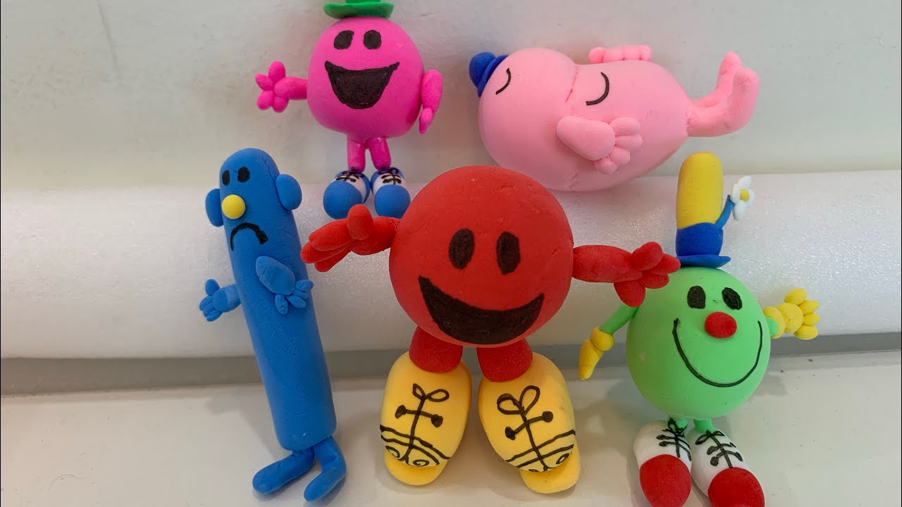 Making Mr Men with super light air dry clay SLADC Part 4 - character 16 ...