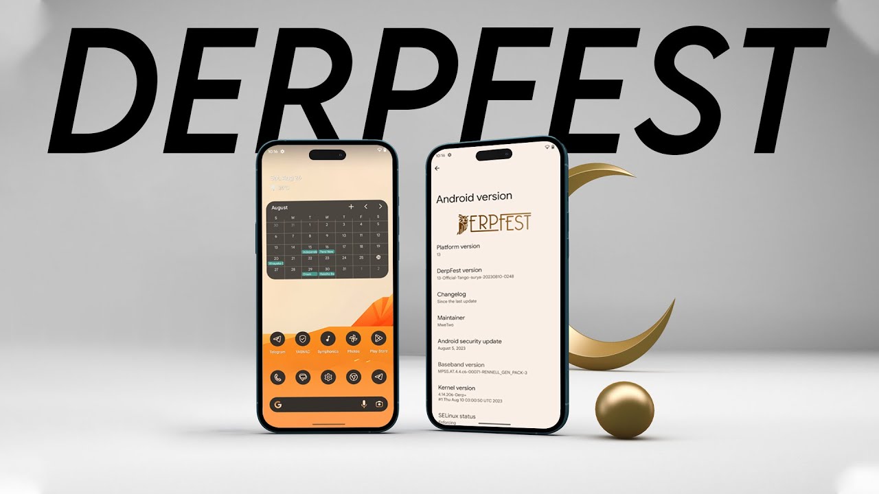Derpfest Android 13 August Security Patch Review: What's New and Improved - YouTube