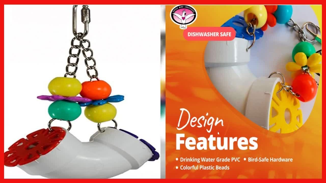 Great product - Super Bird Creations SB751 PVC Forager Bird Toy, Medium ...