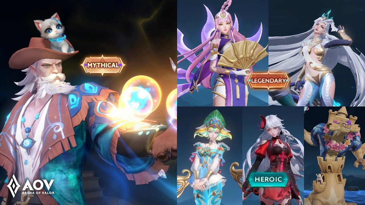 AOV New Skin Gildur, Yue, Dextra, Sinestrea, Chrest, Rouie | February ...