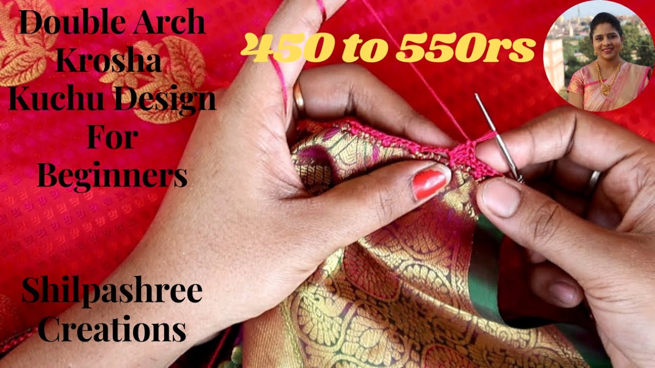 Double Arch Krosha Kuchu Design For Beginners | Double Crochet Kuchu ...