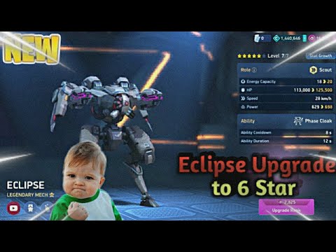 Eclipse Upgrade to 6 Star ⭐ | Spending 4k Acoins 🤩| Mech Arena Robot Showdown ☠️ - YouTube