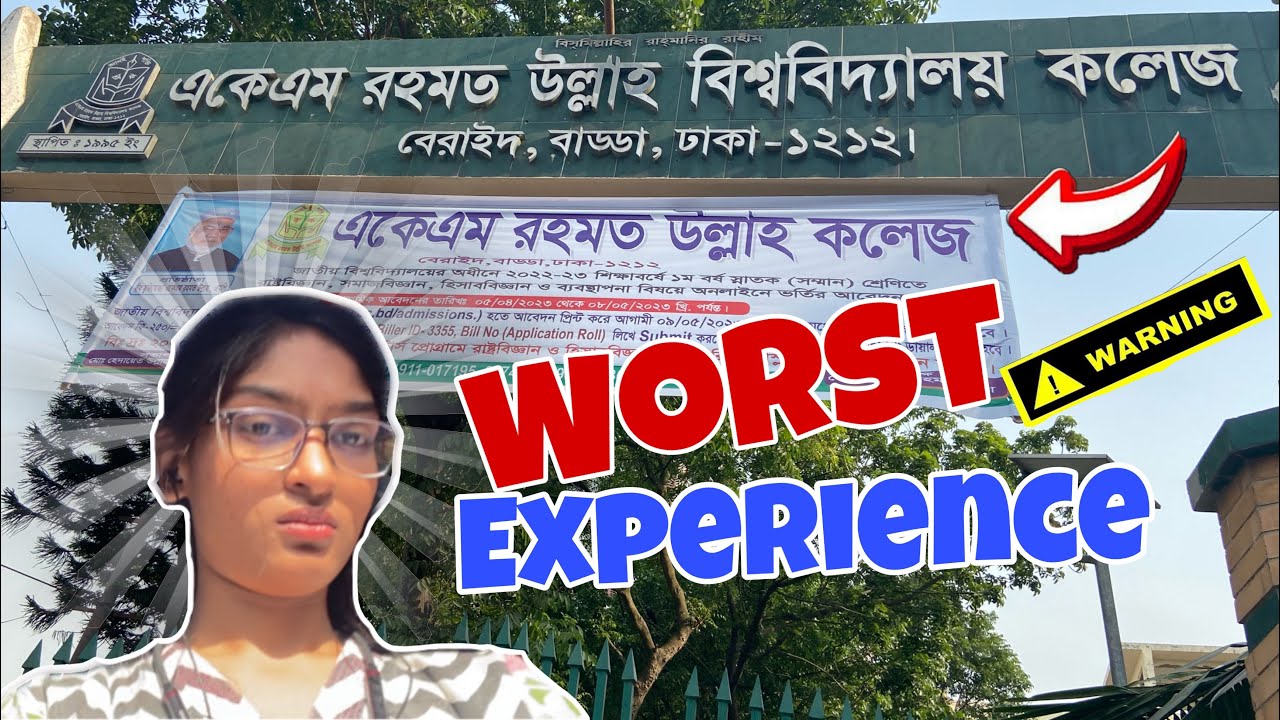 I’m being scared to study at this🥲| Visiting AKM Rahmatullah University College💁 - YouTube