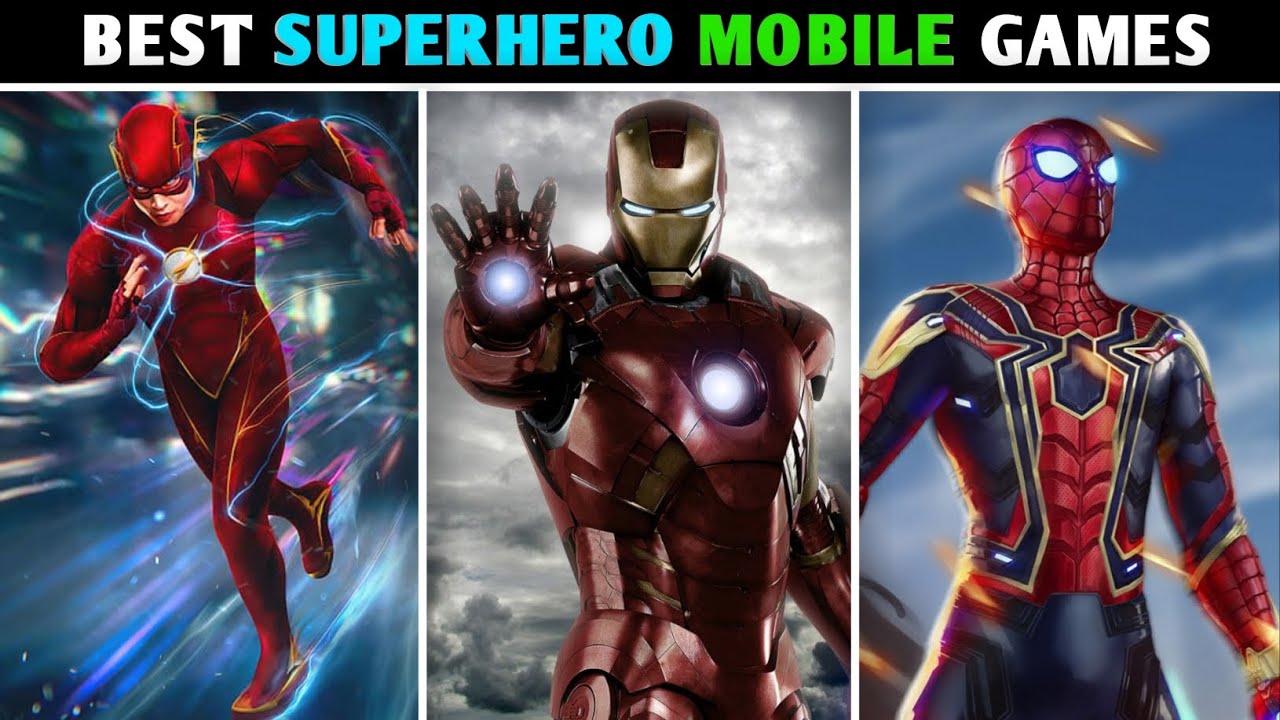5 Best SUPERHERO Games For *Android* 😍 || Superman, Spiderman, Avengers ...