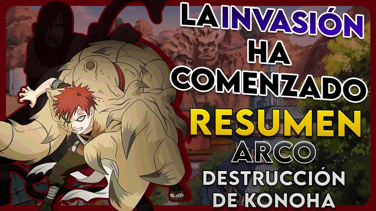 La invasión ha comenzado| Naruto: arco destrucción de Konoha #naruto - YouTube