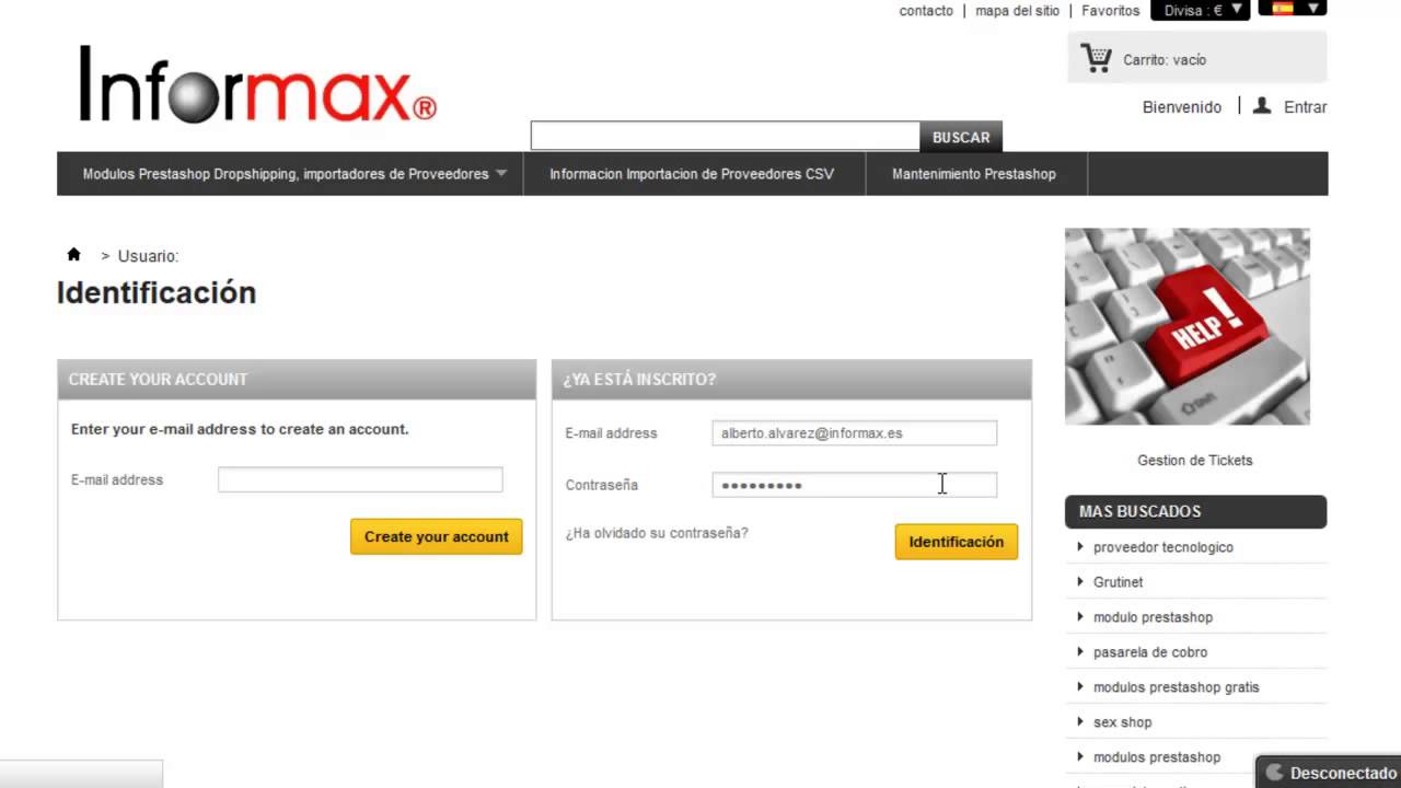 Como descargar Modulos de Informax desde nuestra tienda - YouTube