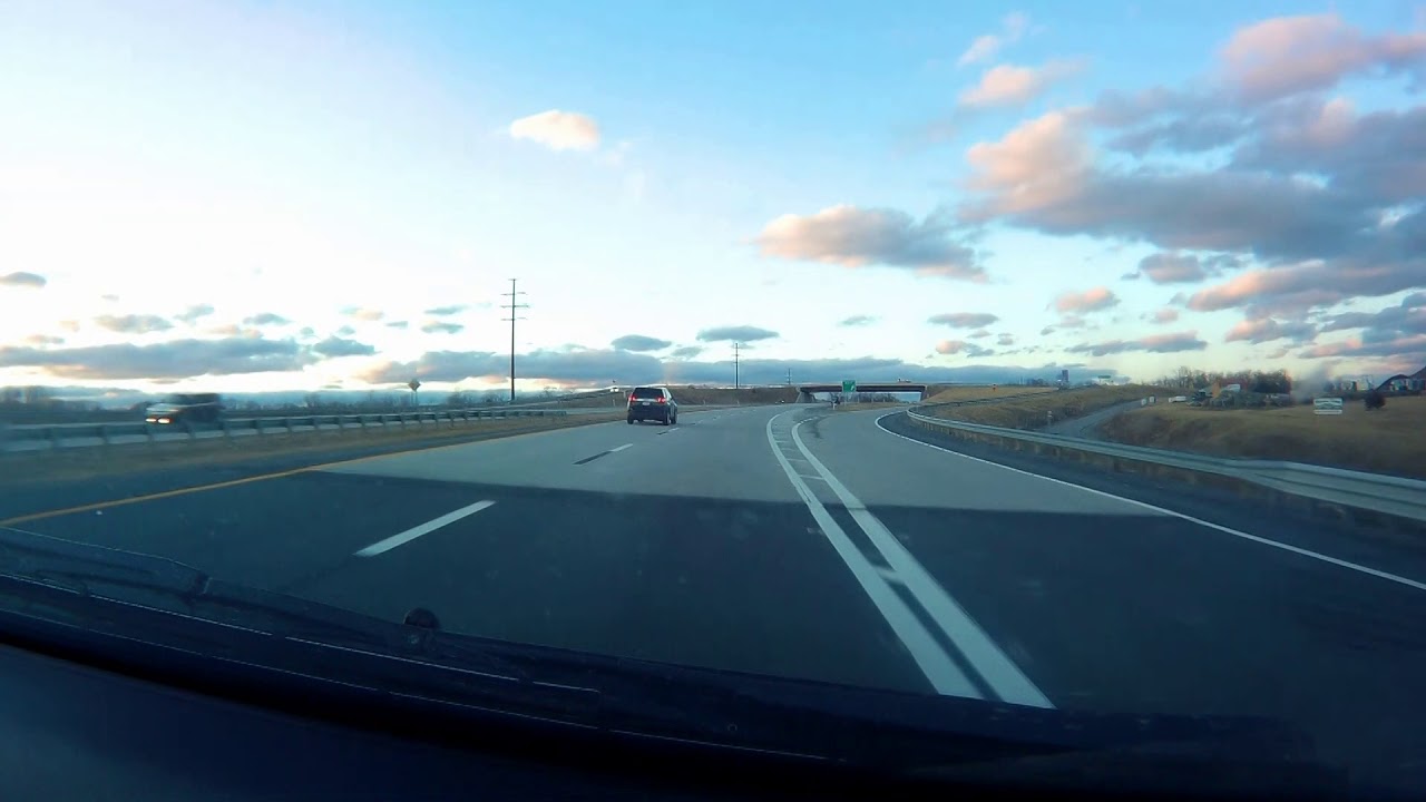 WV Route 9 west powerlines, and mountains - YouTube