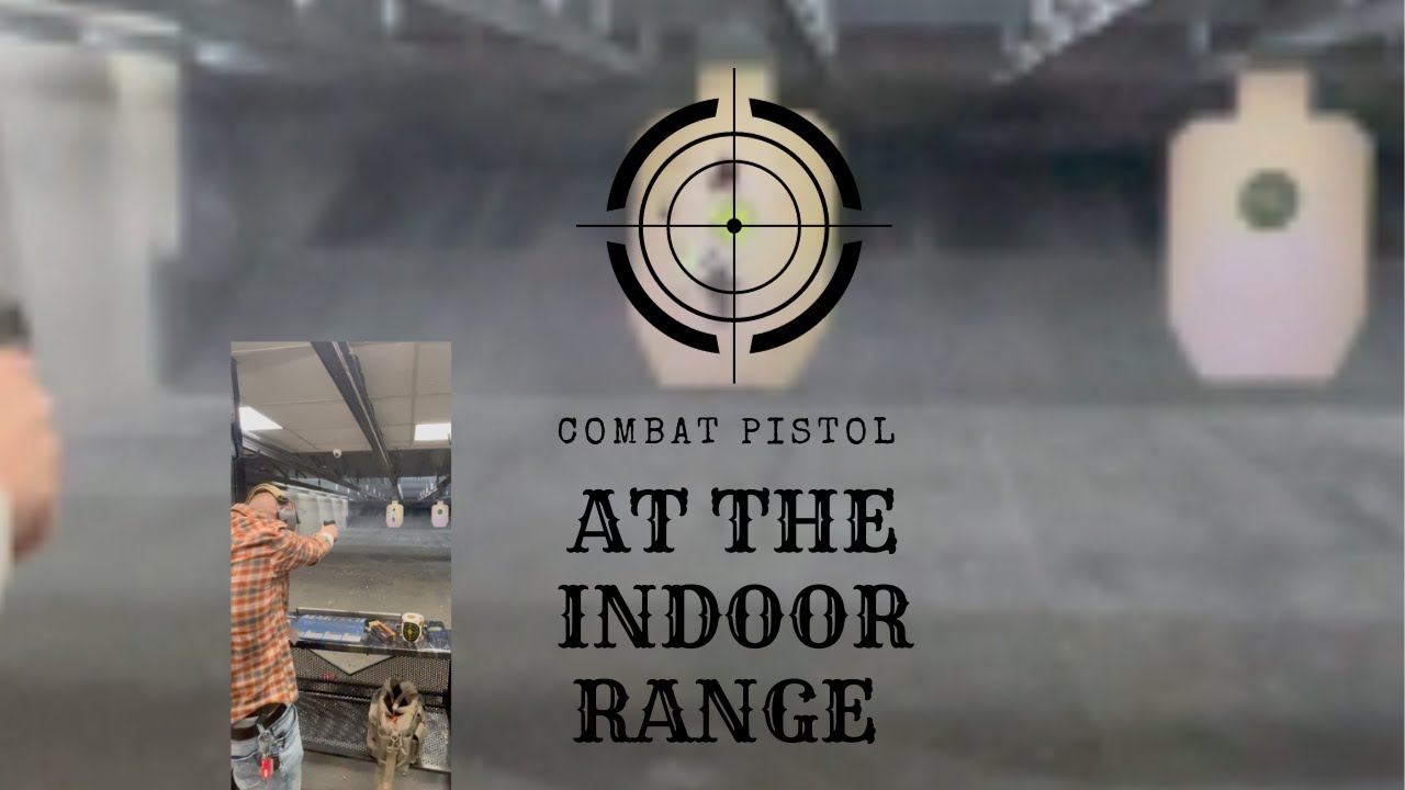 Combat Pistol Training (At an Indoor Range) - YouTube