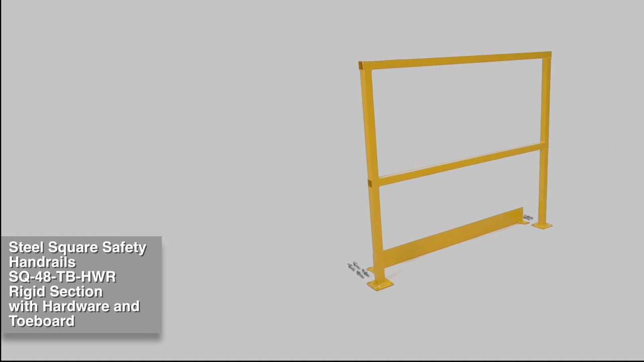 SQ Steel Square Safety Handrails - YouTube