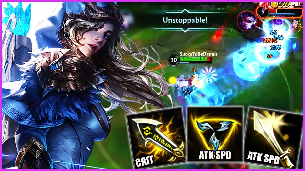 STARTING THE NEW SEASON WITH ASHE.. CRIT & ATK SPEED BUILD | WILD RIFT ...