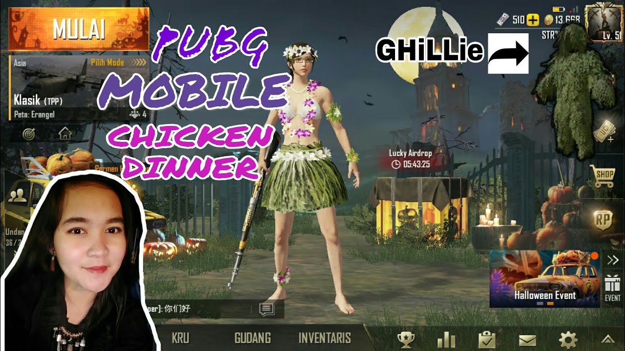 LIVE JANGAN REMEHKAN CEWE MAIN 'PUBG MOBILE INDONESIA' || CHICKEN ...