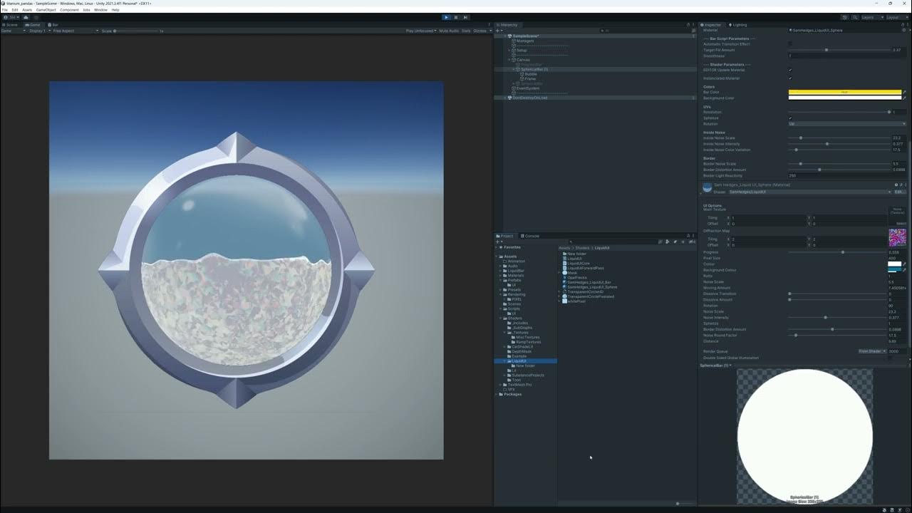 Unity Liquid Opal Shader Effect - YouTube