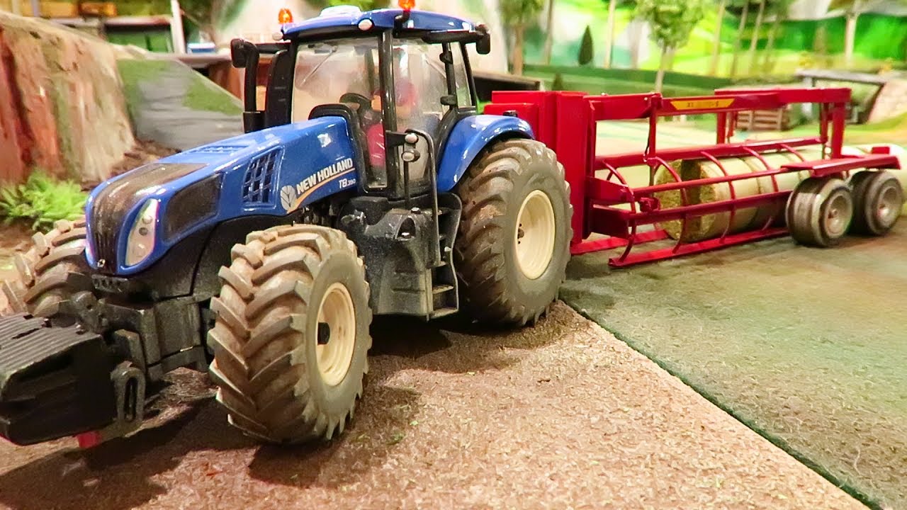 Tractor Farming Action with Agriculture Machinery - YouTube
