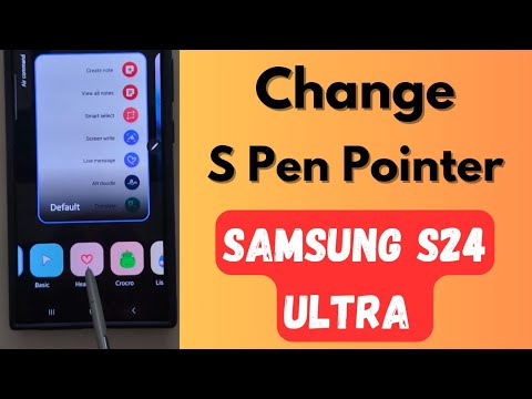 How to Change S Pen Pointer in Samsung Galaxy S24 Ultra | Customize S ...
