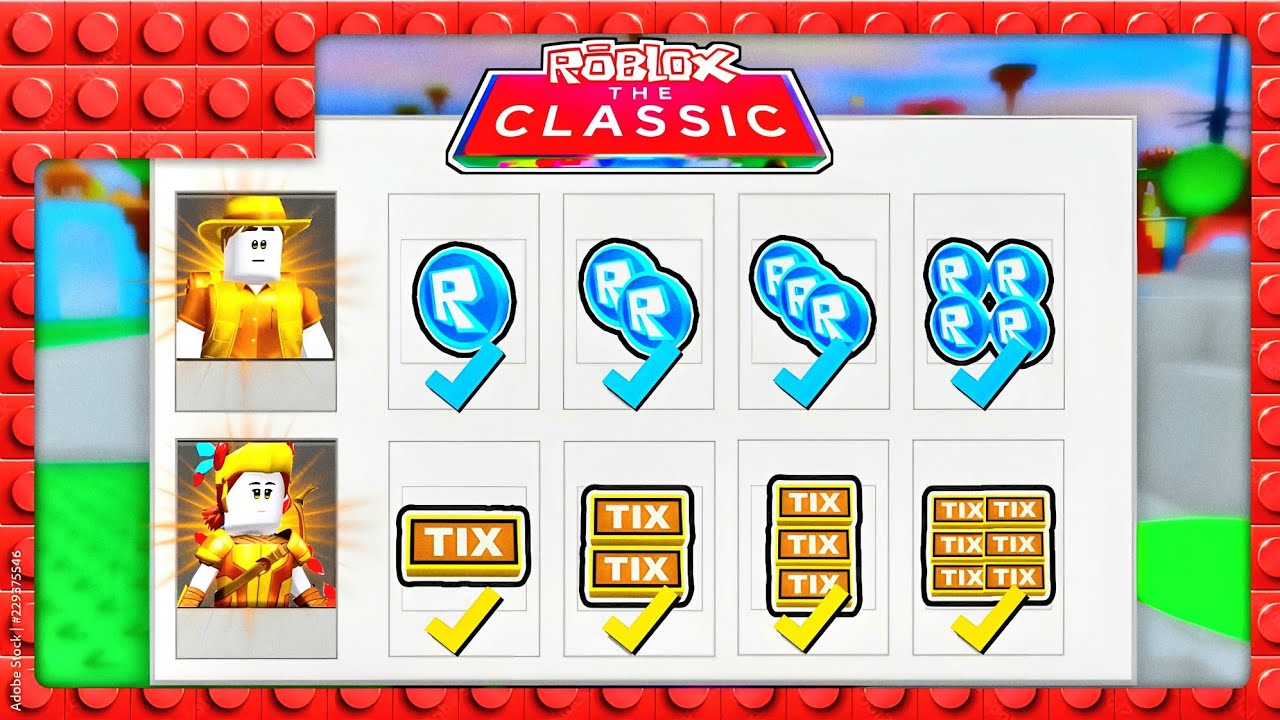 COMO PEGAR TODOS OS TIXS E TOKENS DO THE CLASSIC ROBLOX! - YouTube