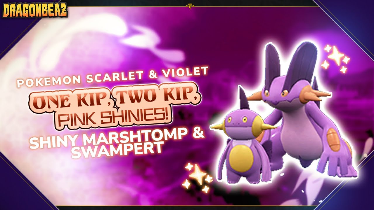 One Kip, Two Kip, Pink Shinies! | Shiny Marshtomp & Swampert in Pokemon ...