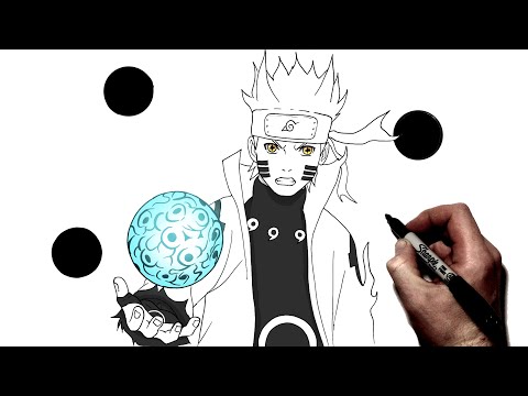 How To Draw Naruto (Magnet Release) | Step By Step | Naruto