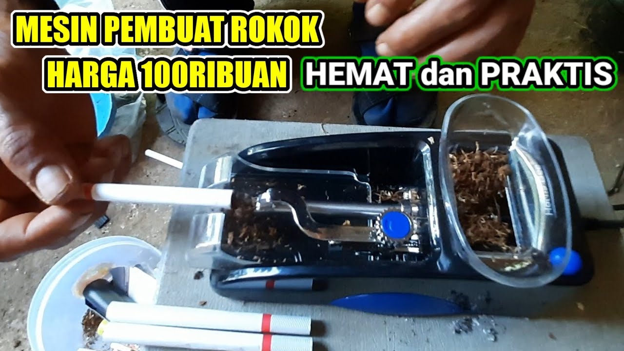 MESIN PEMBUAT ROKOK ELEKTRIK OTOMATIS - YouTube