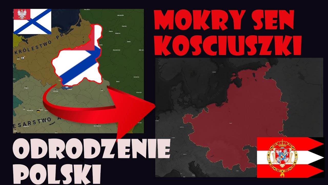 *Mokry sen Kościuszki* Odrodzenie Polski pod zaborami !! - YouTube