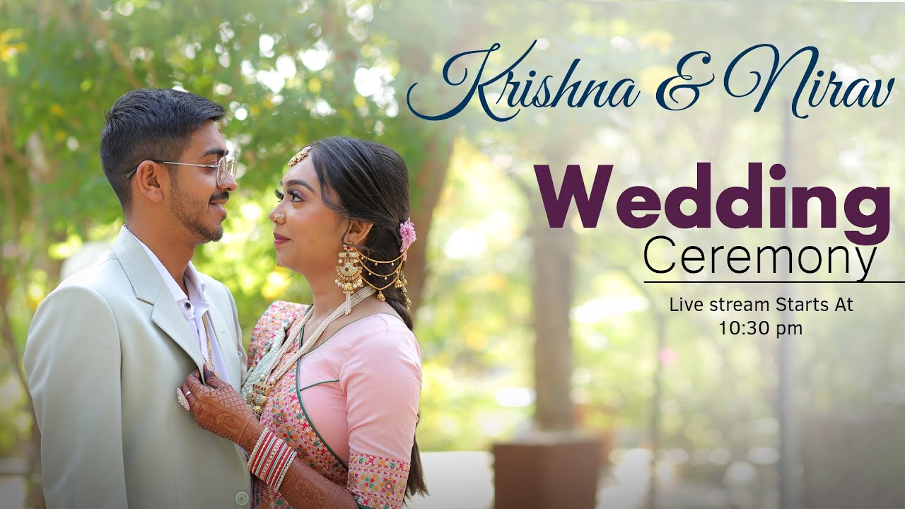 Nirav & Krishna || Wedding Live || 14/12/2024 - YouTube