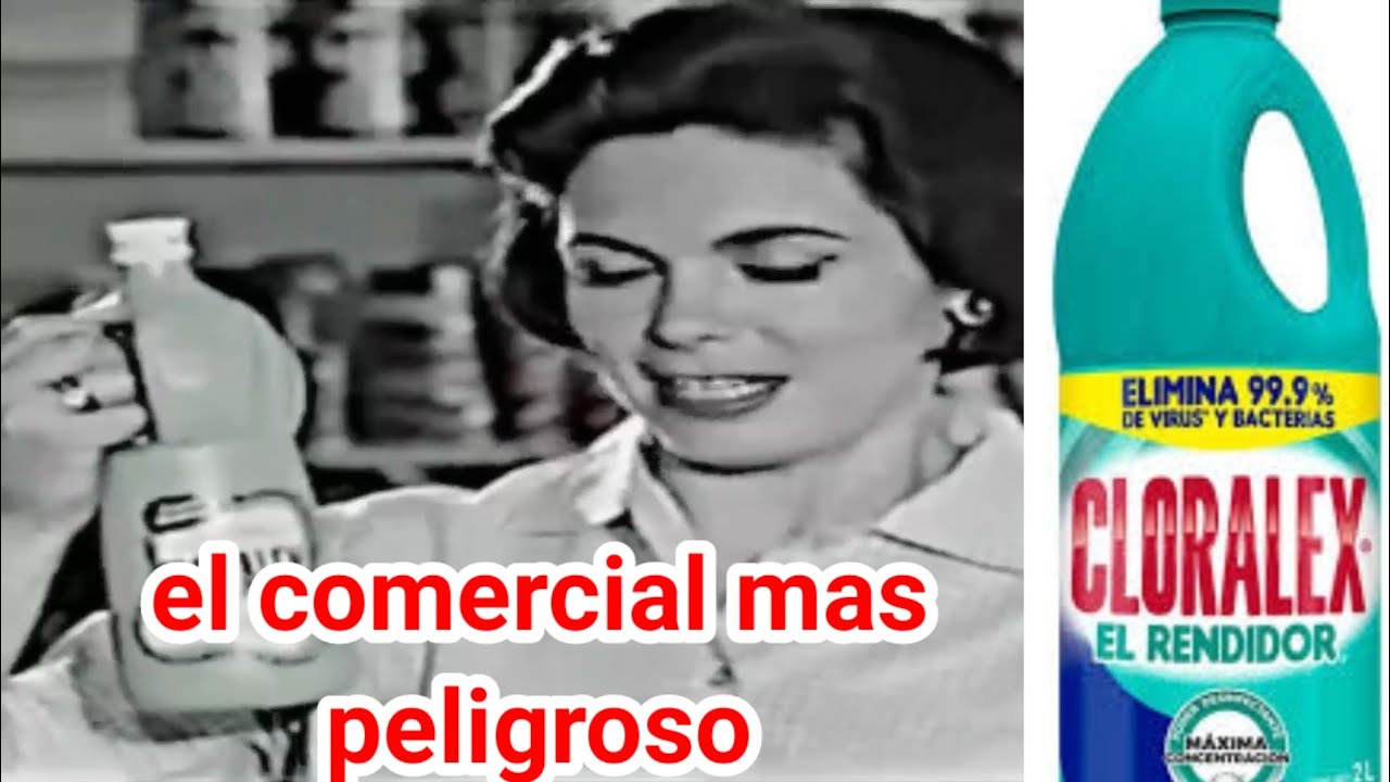comercial de cloralex que no devio salir al aire #cloro - YouTube