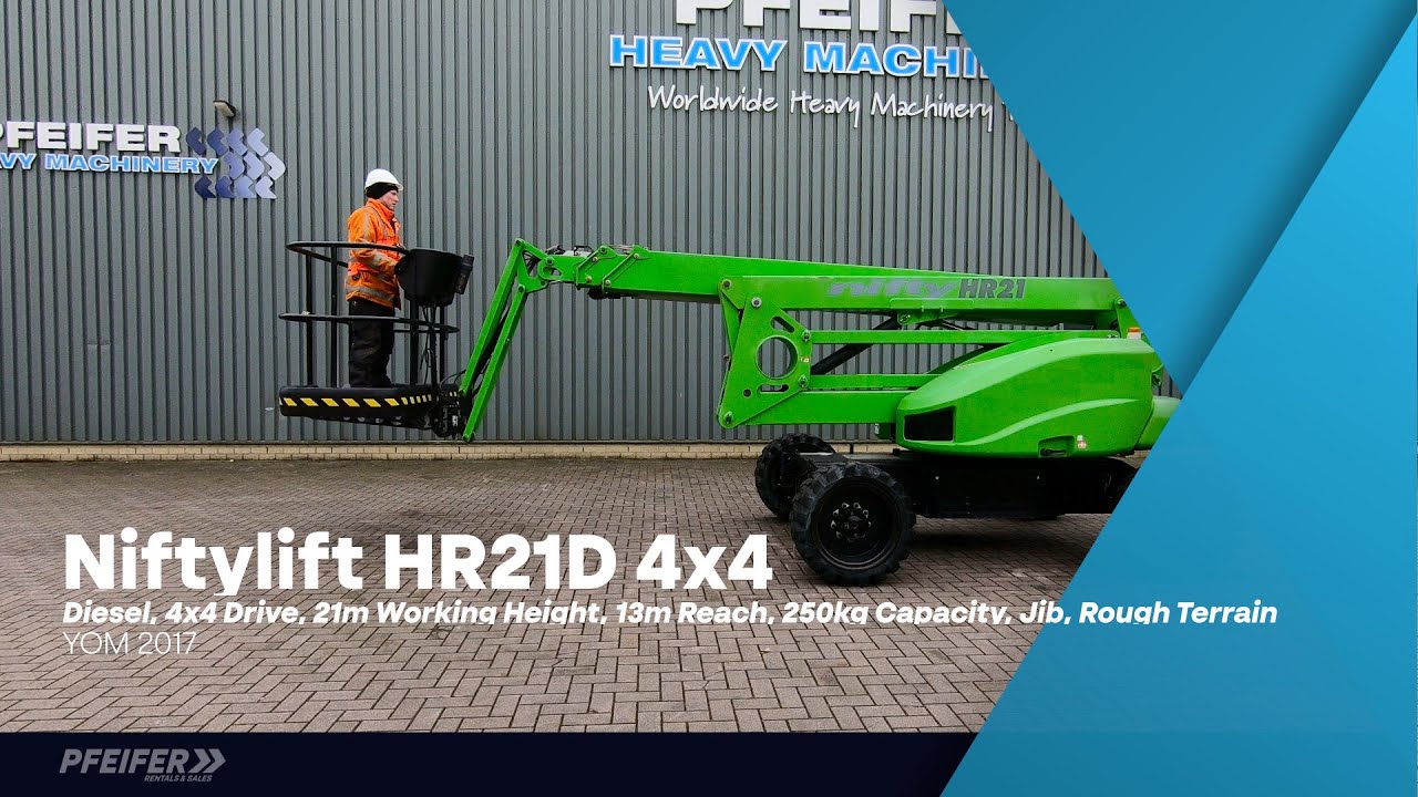 Niftylift HR21D 4x4 2017 - YouTube