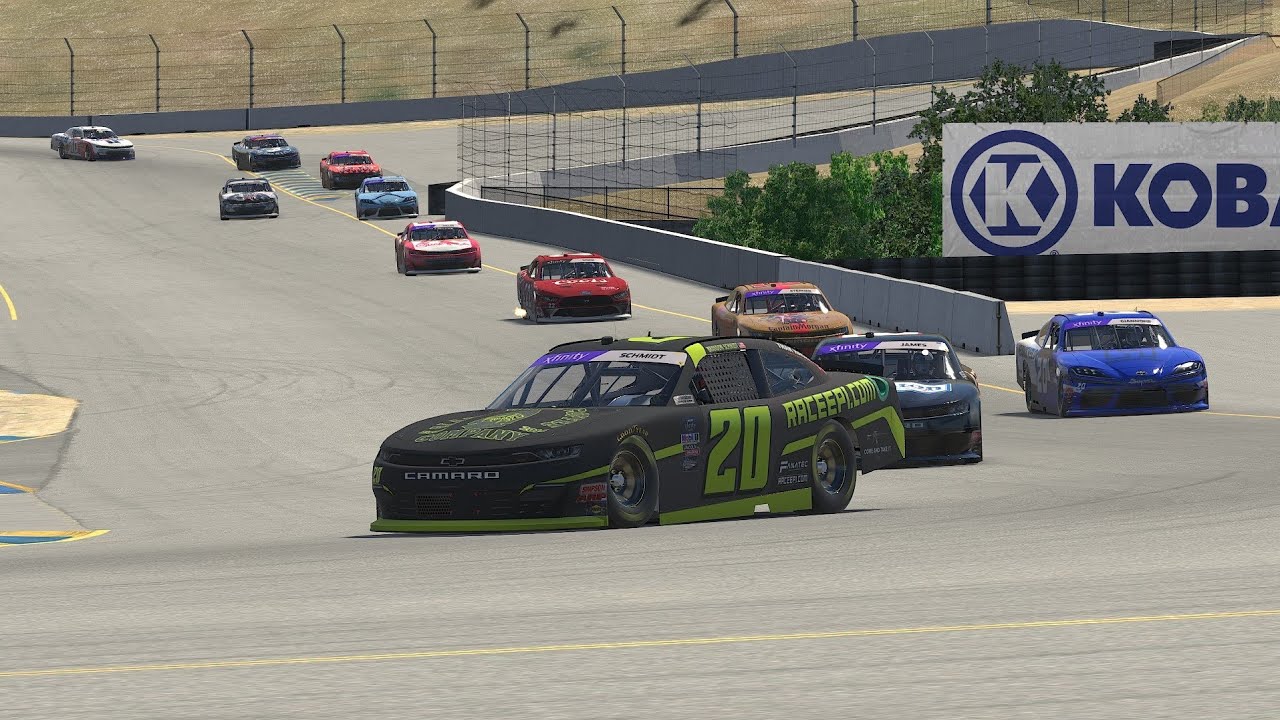 NASCAR iRacing Xfinity Series at Sonoma - YouTube