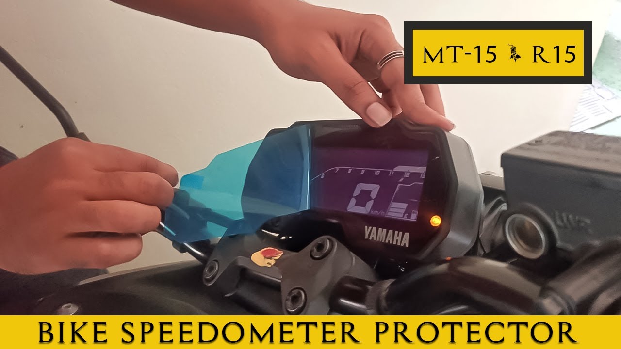 Yamaha MT-15 V 2.0 & R15 Bike Speedometer Protector || Yamaha MT-15 ...