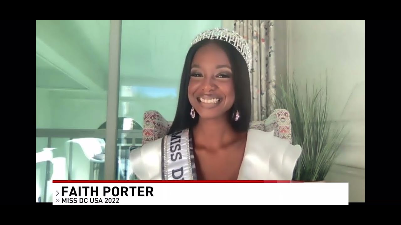 Miss District of Columbia USA 2022 Faith Porter Talks Her New Title with WJLA-TV - YouTube