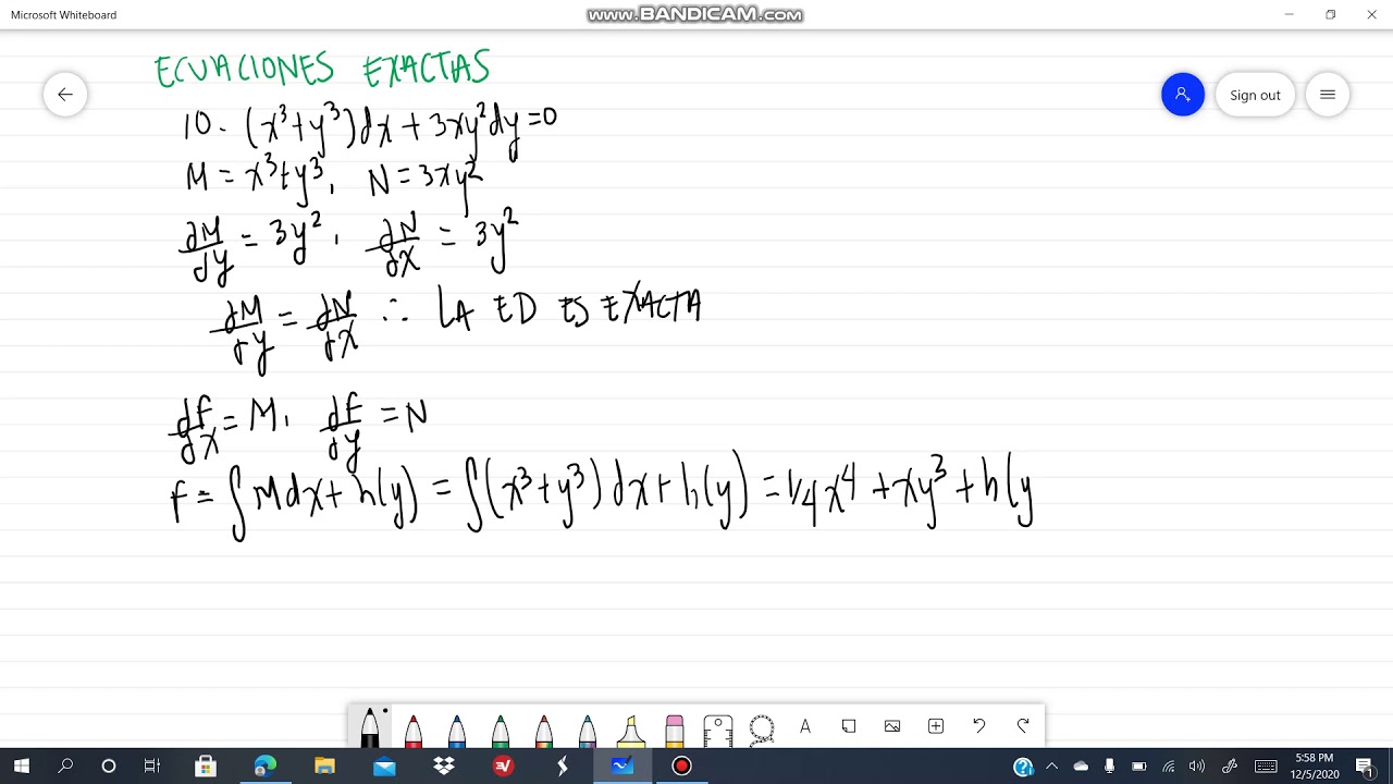 10 x 3 y 3 dx 3xy 2dy 0 Ecuaciones Lineales Alexander Estrada YouTube