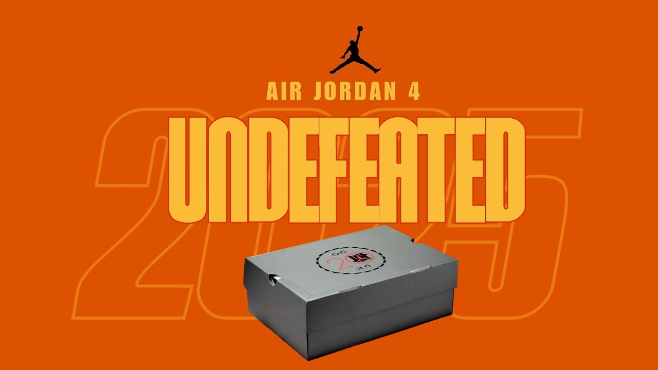 UPDATE: UNDEFEATED x Air Jordan 4 2025 – The Rarest Jordan Collab is ...