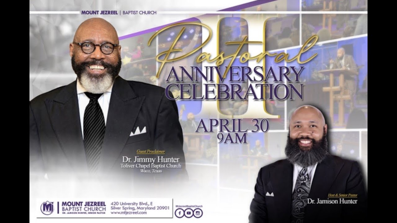 2nd Pastoral Anniversary of Dr. Jamison Hunter, Senior Pastor - YouTube