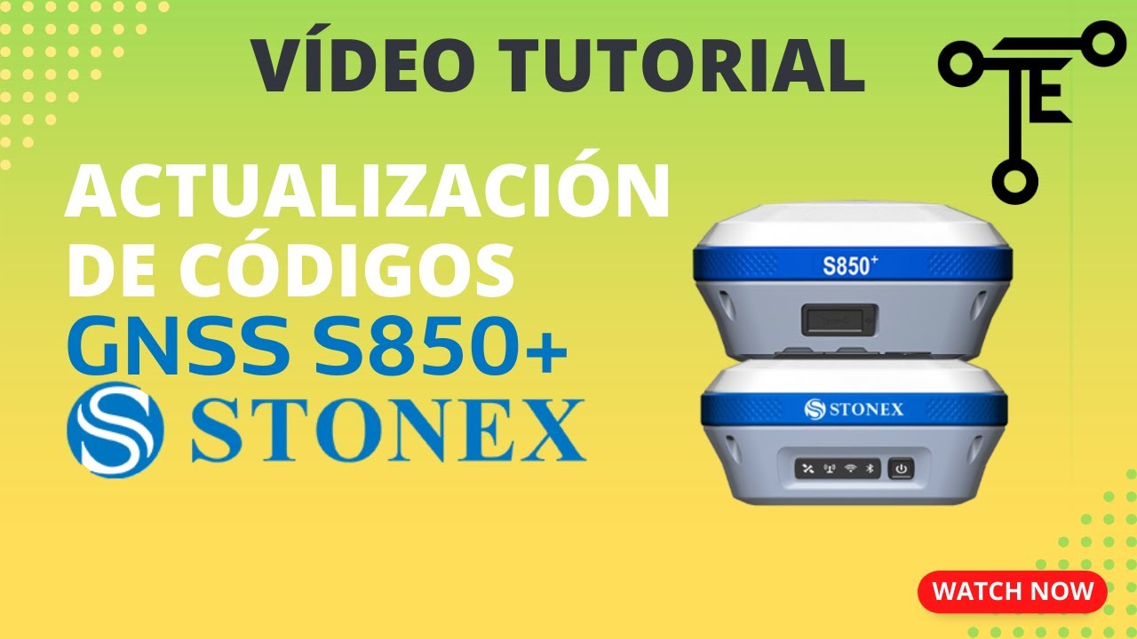 VÍDEO TUTORIAL: ACTUALIZACIÓN de CÓDIGOS GNSS STONEX 850+ - YouTube