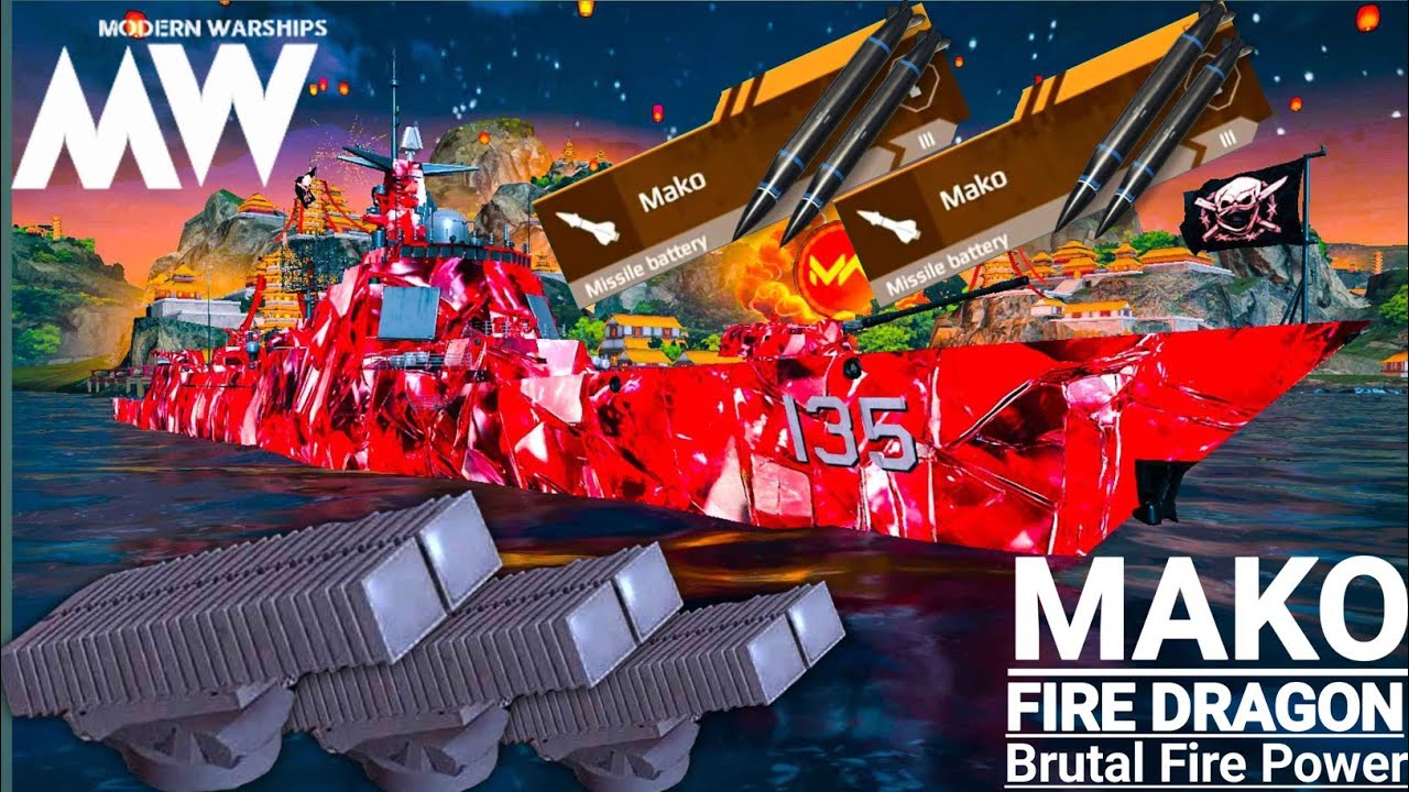 Fire Dragon 480 & Mako Spam Build By CN Type 052DM Dazhou # ...