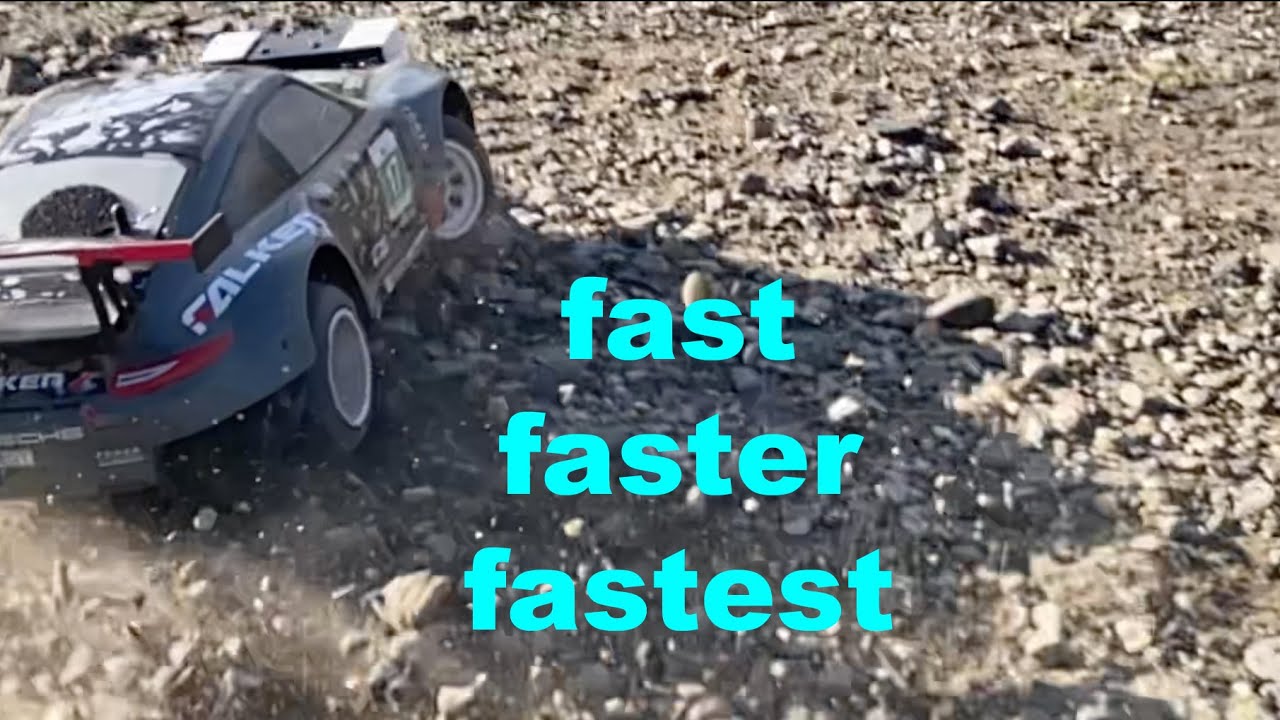 Extreme fast RC Rallye Porsche - slow motion - RC action - YouTube