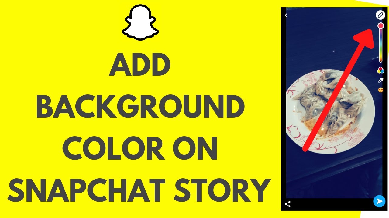 How To Add Background Color On Snapchat Story - YouTube