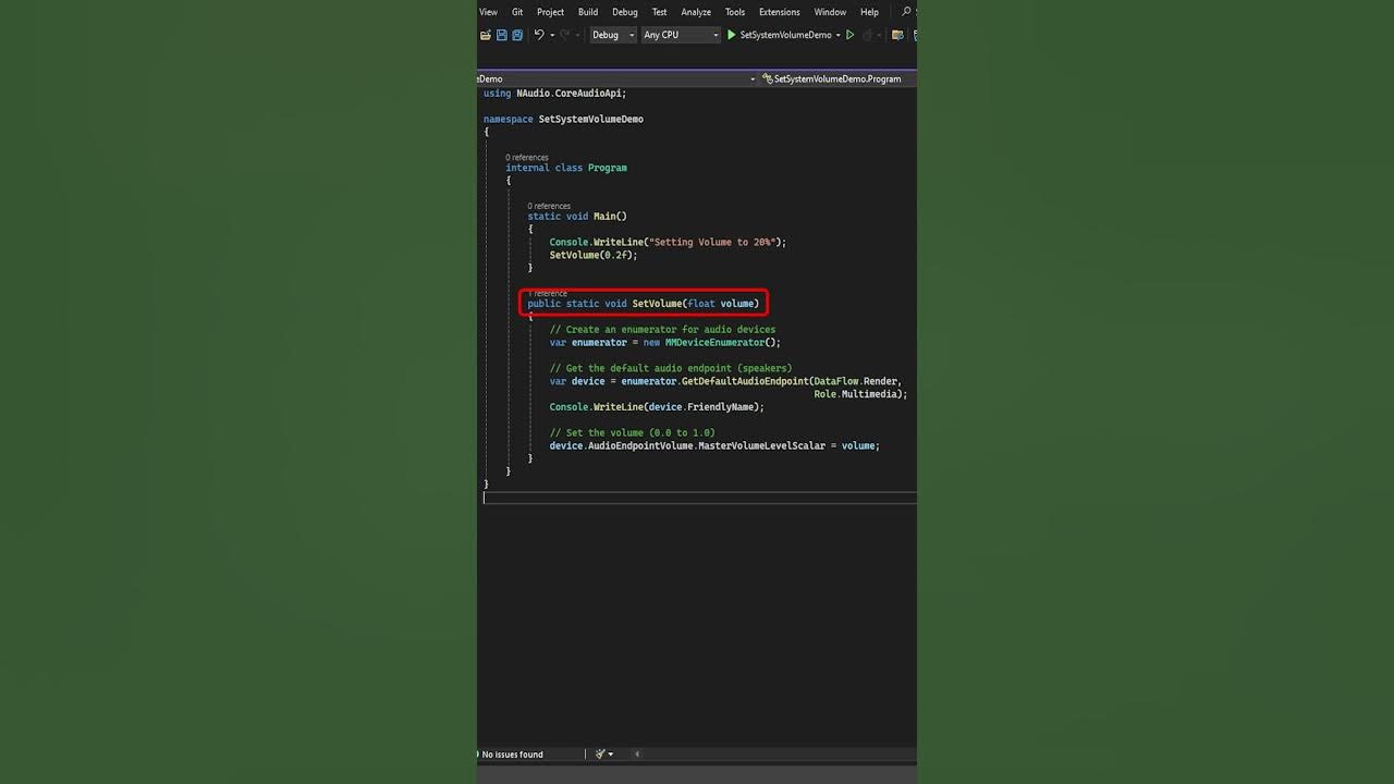 How to set audio volume in C# - YouTube