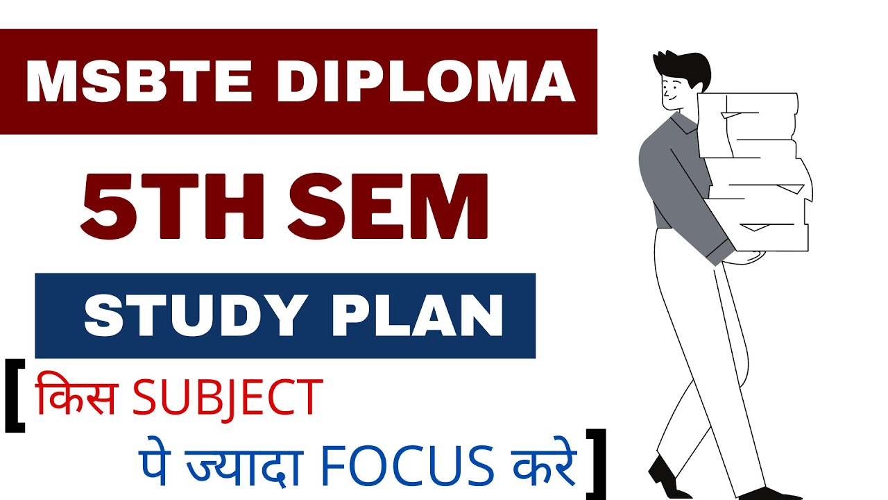 MSBTE Diploma 5th Semester Study Plan | Become MSBTE Topper in 2021 ...