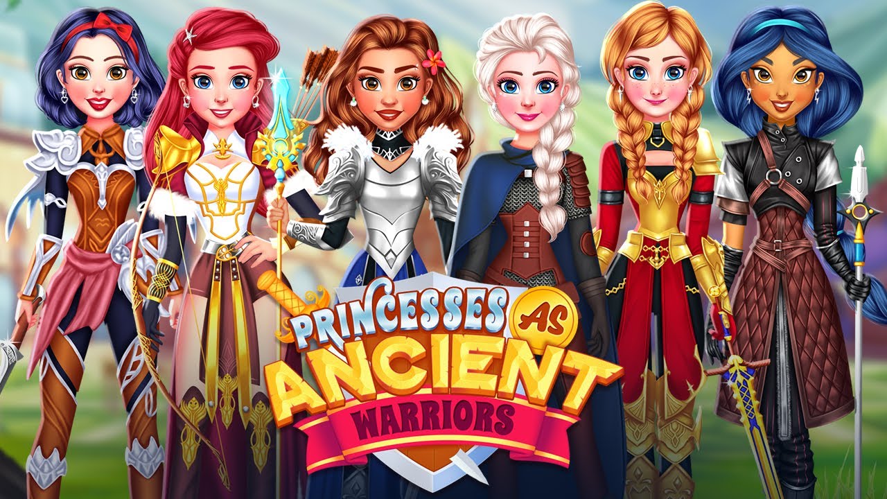 Princess As Ancient Warrior - Princess Dress Up Games - YouTube