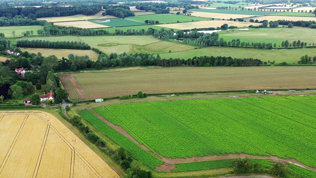 Roman Road Crop Marks - YouTube