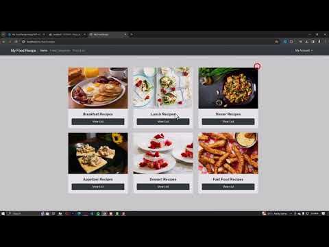 My Food Recipe Using PHP with Source Code - YouTube