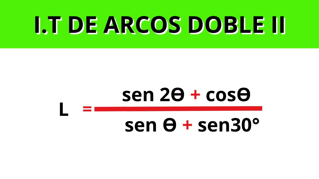 Identidades Trigonométricas de Arco Doble II - YouTube