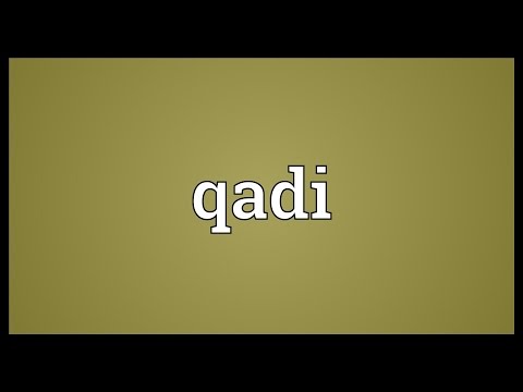 Qadi Meaning