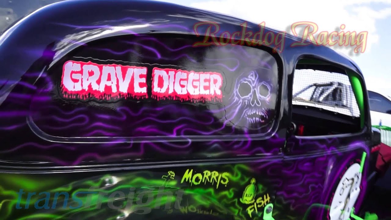 GRAVE DIGGER Tribute Legend Car - Rockdog Racing Videos - YouTube