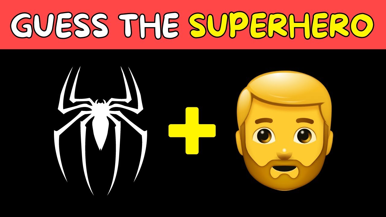 Guess the Superhero by Emoji | Emoji Quiz - YouTube