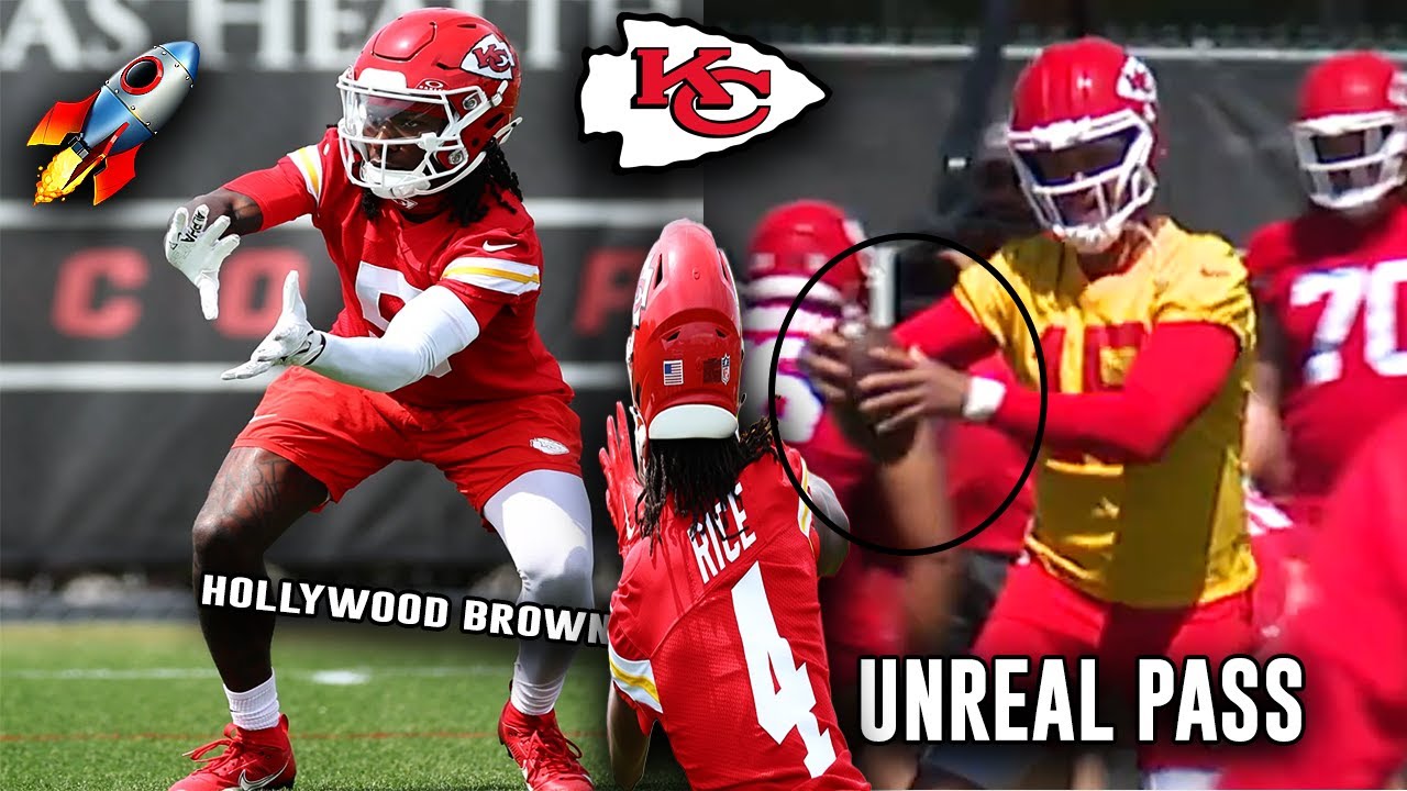 Patrick Mahomes BEHIND THE BACK PASS 😮‍💨 Hollywood + WR's WORKING 🔥 ...