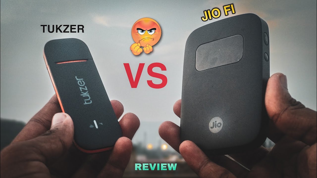Jio Fi 3 Vs Tukzer Wifi Dongle Stick Review || JioFi & Tukzer Speed ...