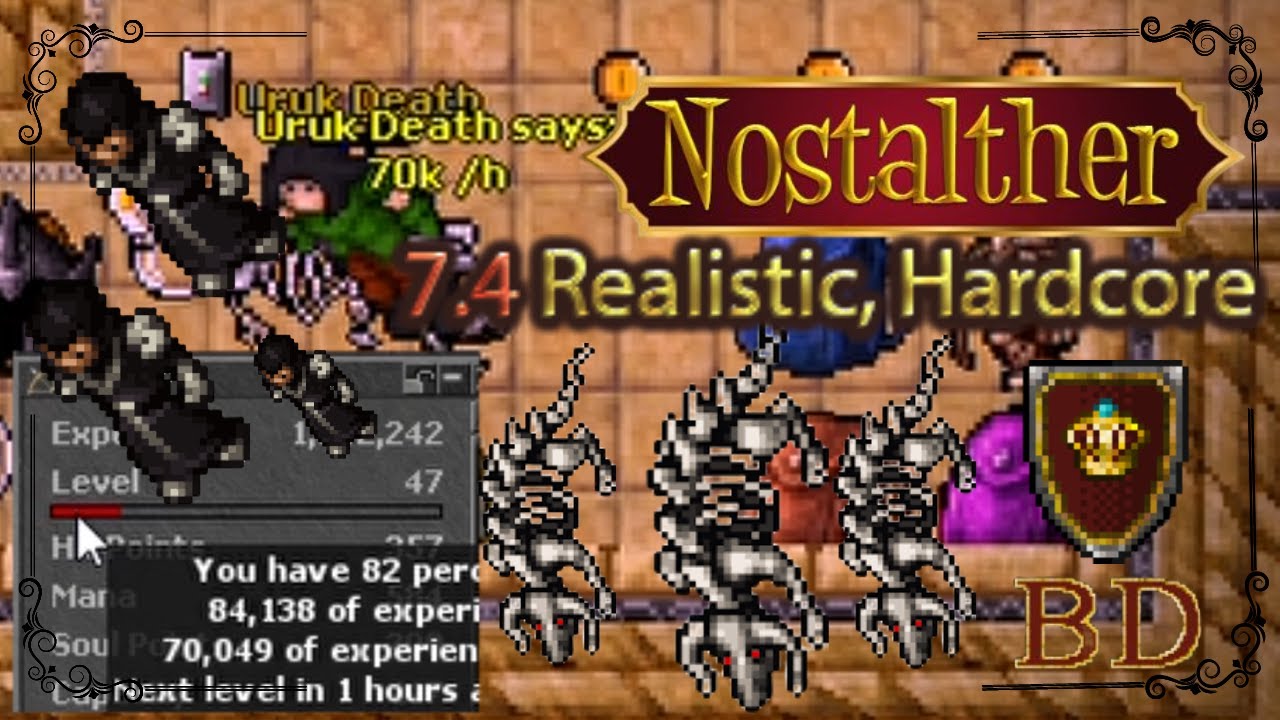 TIBIA 7.4 OLD HUNT ANKRAHMUN - YouTube