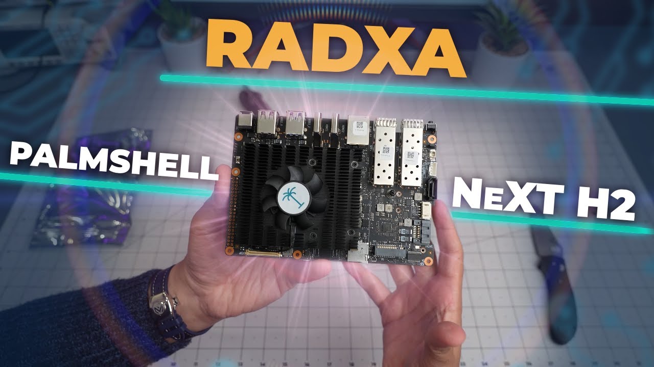 Radxa Palmshell Next H2 - Mini-PC with Dual 10GB SFP Ports & RJ45 ...